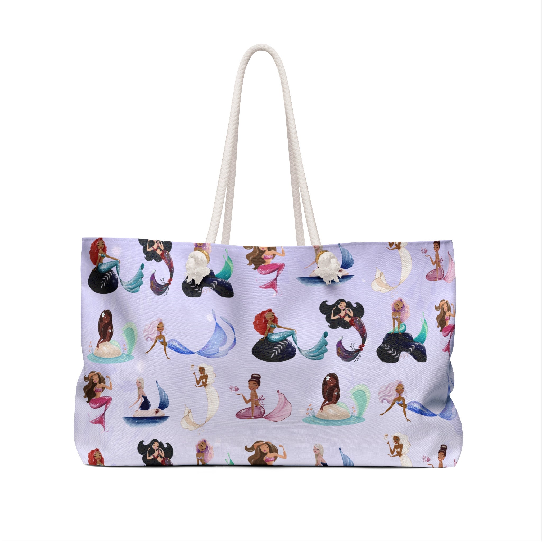 Mermaid Bag, Mermaid Gift, Weekender Bag, Duffle Bag, Little Mermaid ...