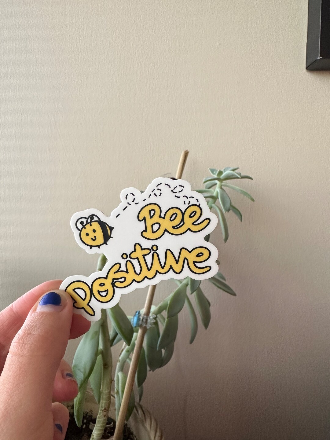 Bee Positive Sticker - Cute Bee, Durable Vinyl, Weatherproof - Etsy