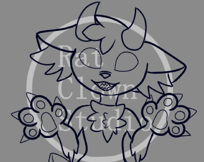 Blank Furry Base Png - Etsy