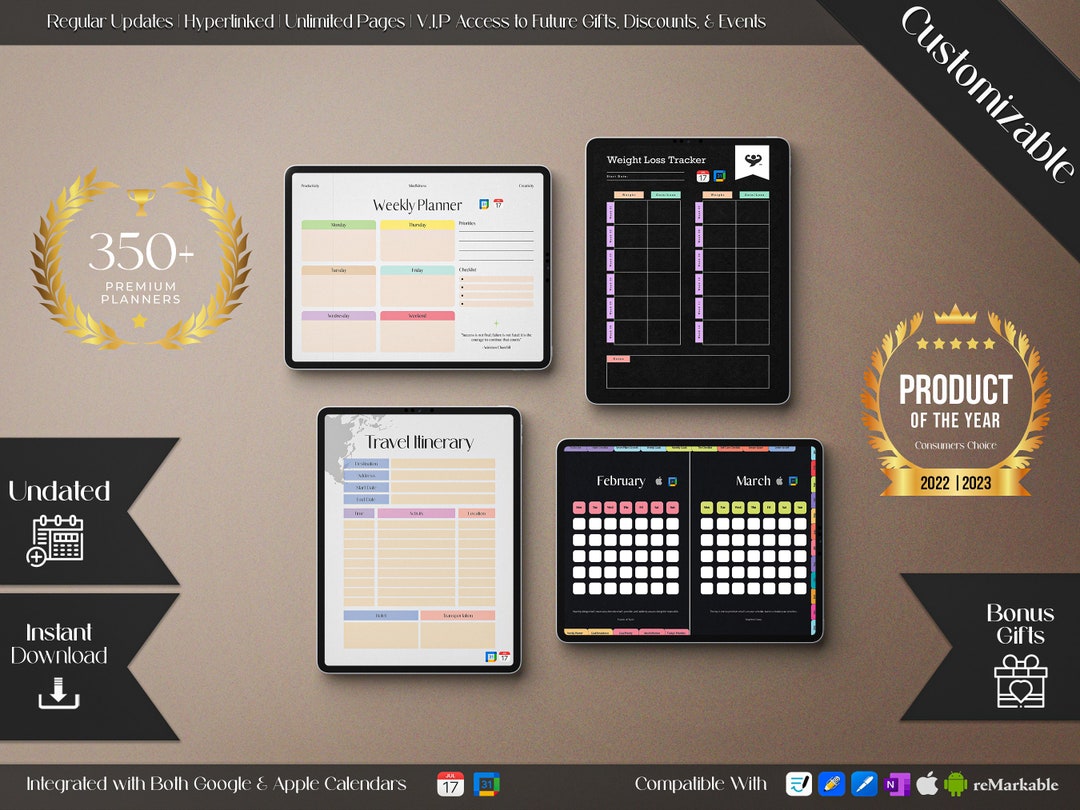 Ultimate Digital Everyday Planner, iPad Planner, Digital Workout ...