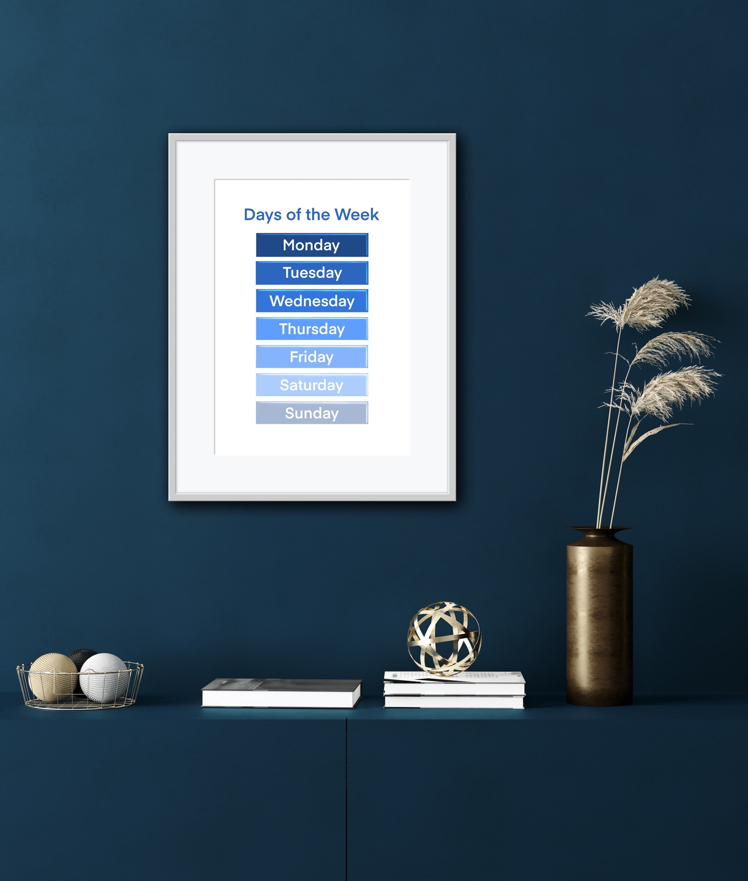 Alphabet / Numbers / Shapes / Days of the Week / Months of the Year ...