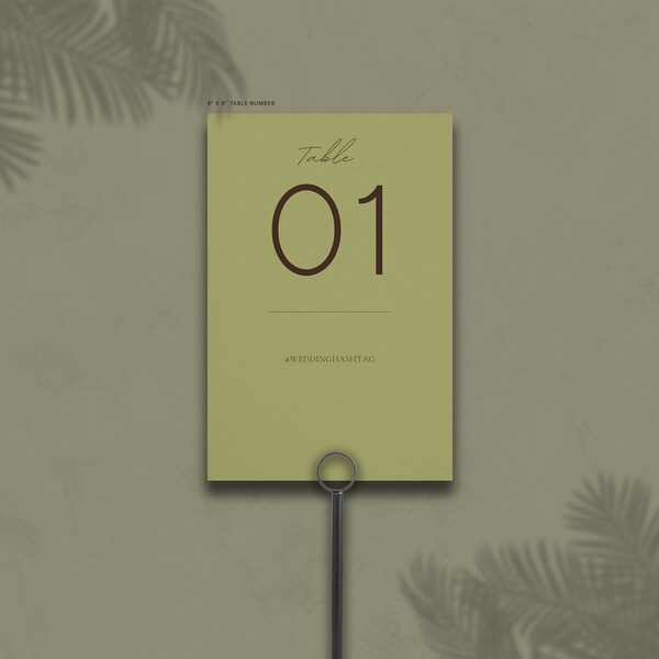 Palm Tree Table Number - Etsy