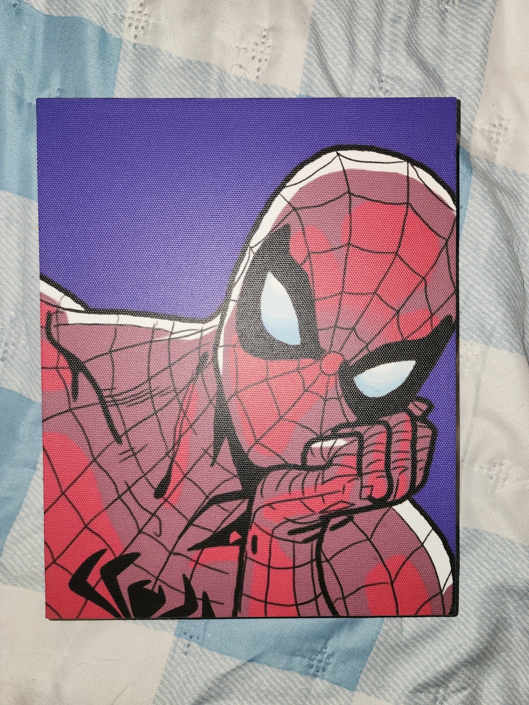 Spider-man Canvas - Etsy