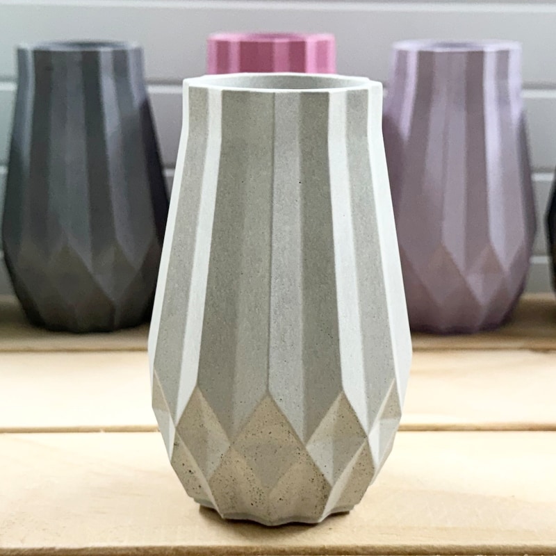 Concrete Vase - Etsy