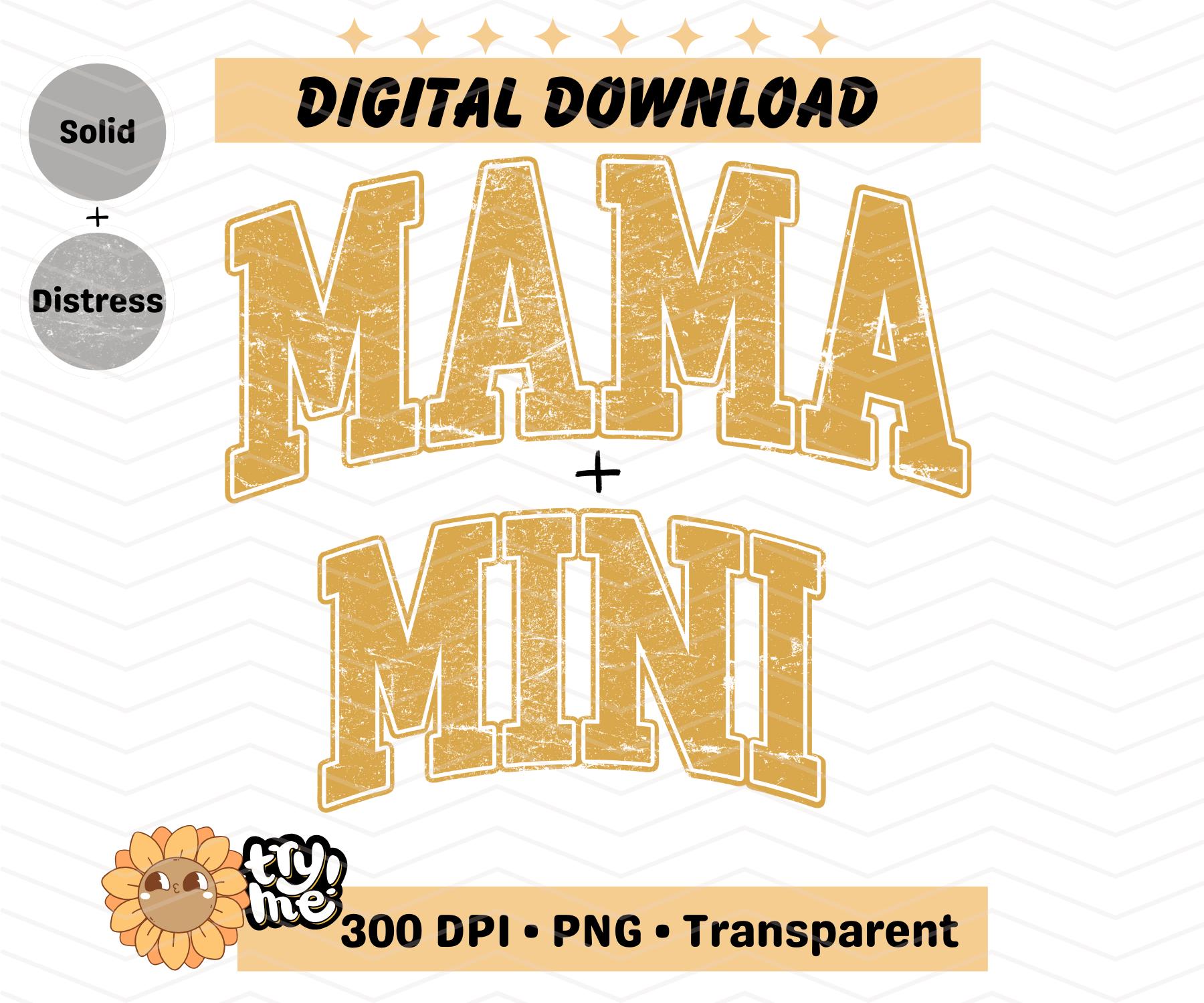 Mama Mustard Yellow Varsity Png Bundle, Shirt Png, Sublimation Png Mini ...