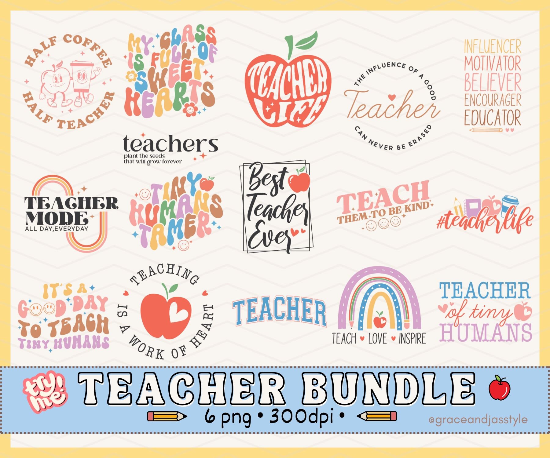Back to School Png, Retro Teacher Png, Groovy Teacher Png, Retro School ...