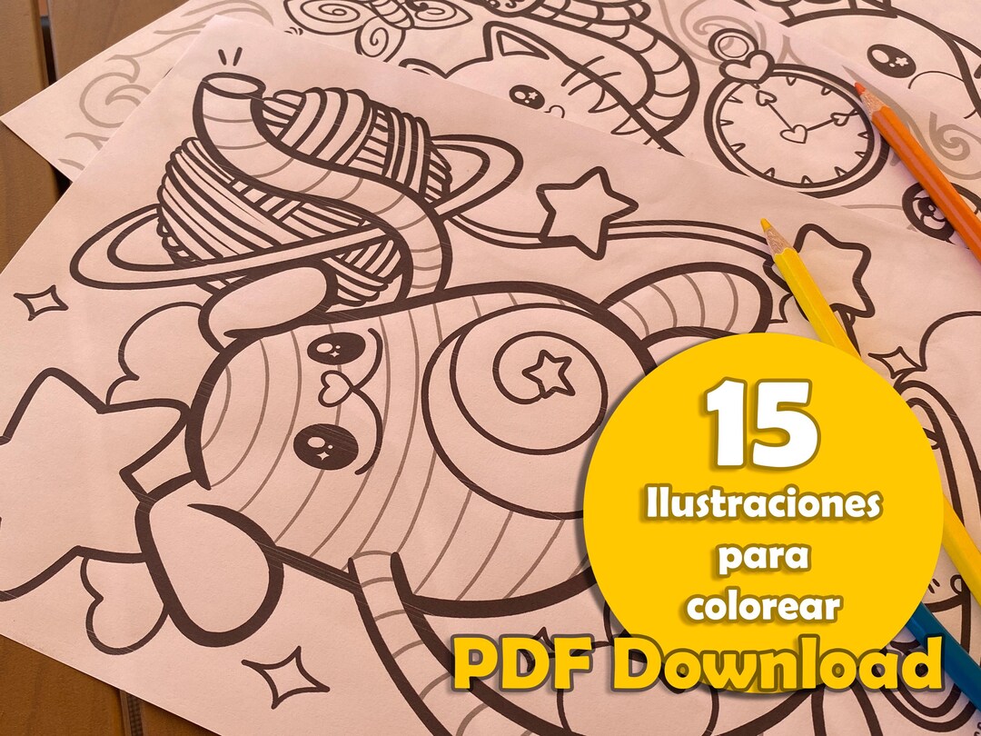 NEW Imaginary Animals to Color PDF Download - Etsy
