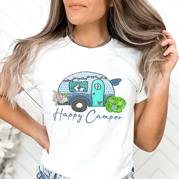 Happy Camper Shirt - Etsy