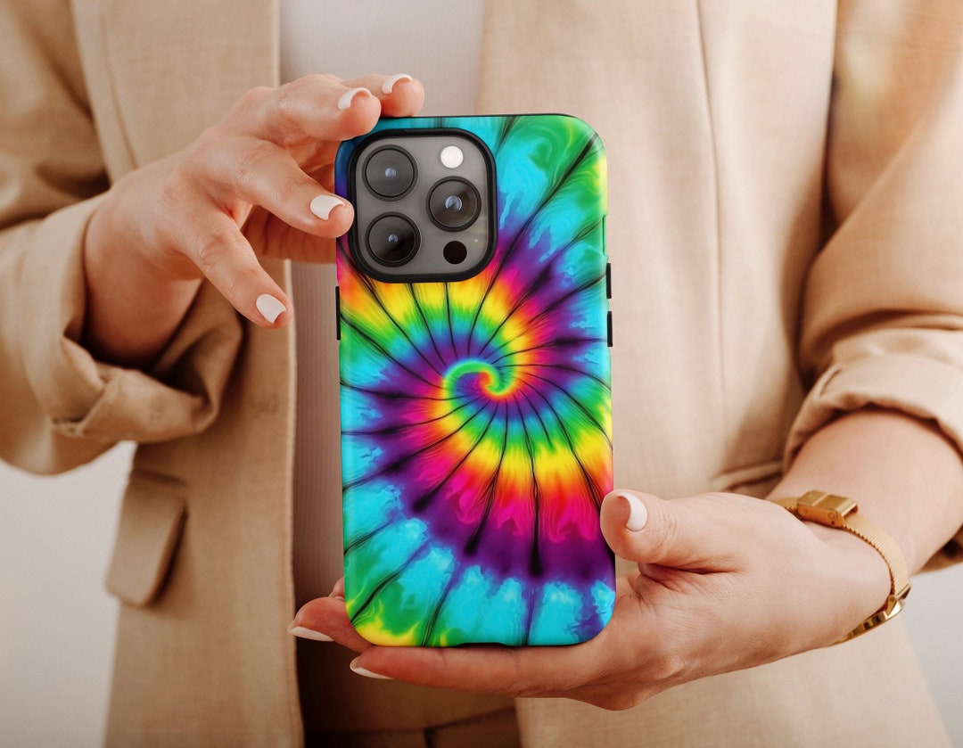 Tie Dye Phone Case, Tough Phone Case for Iphones, Groovy Phone Case ...