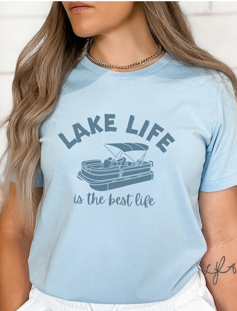 Lake Life Shirt, Lake Life Tshirt, Pontoon Boat T-shirt, Boating T-shirt, Lake Shirt, Funny Lake ...
