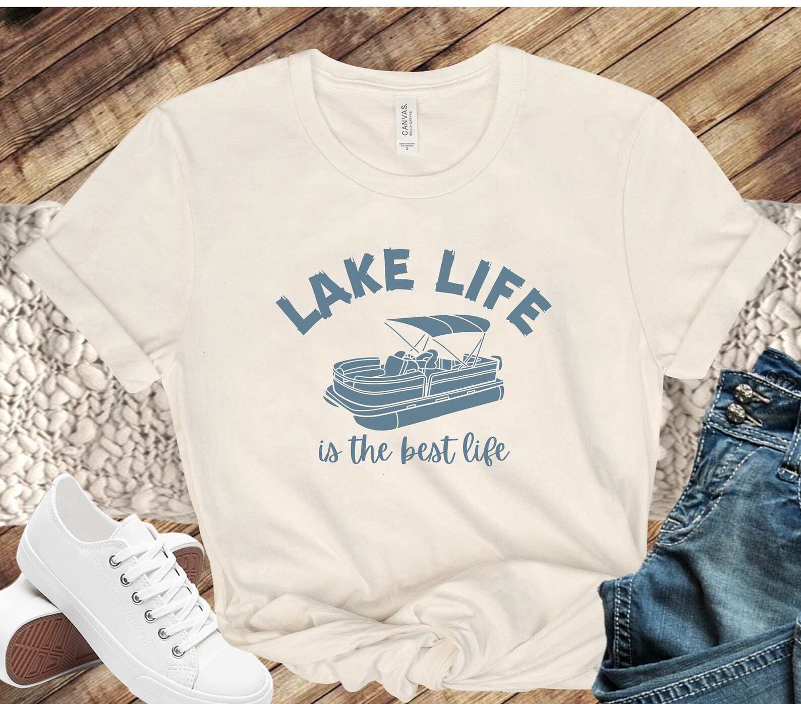 Lake Life Shirt, Lake Life Tshirt, Pontoon Boat T-shirt, Boating T ...