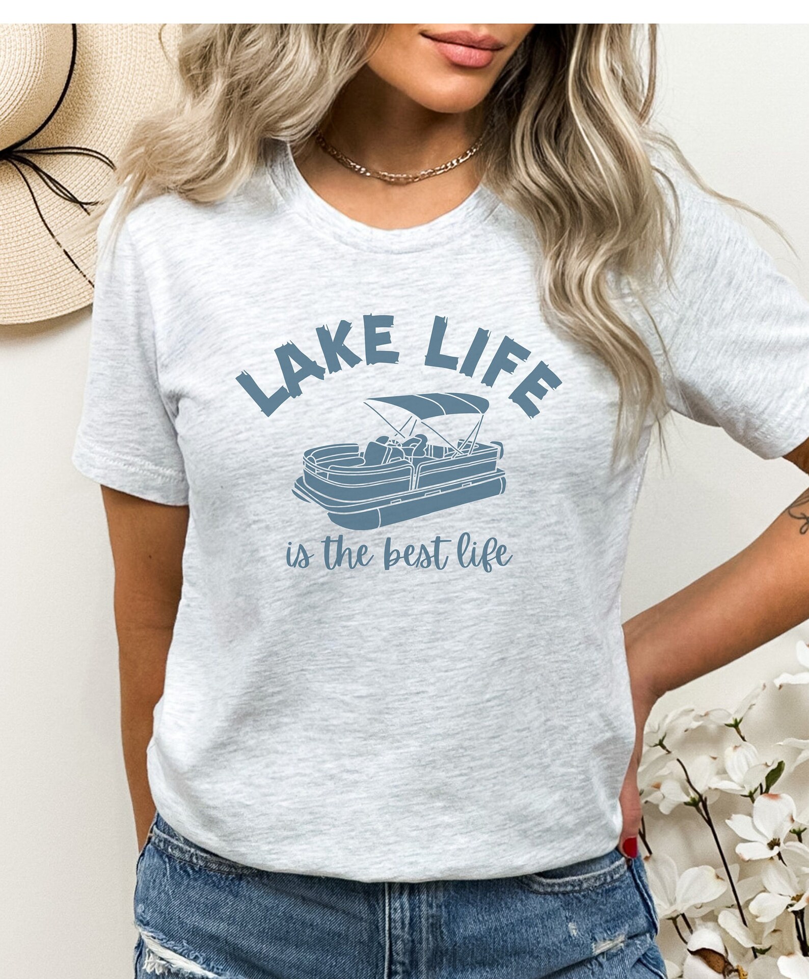 Lake Life Shirt, Lake Life Tshirt, Pontoon Boat T-shirt, Boating T ...
