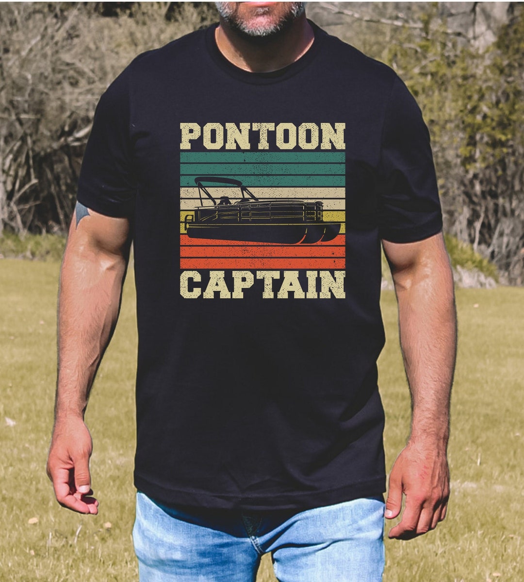 Pontoon Captain Shirt, Pontoon Shirt, Boat Captain Gift, Boat T-shirt ...