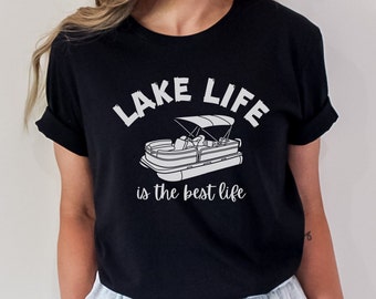 Lake Life Shirt, Lake Life Tshirt, Pontoon Boat T-shirt, Boating T-shirt, Lake Shirt, Funny Lake ...