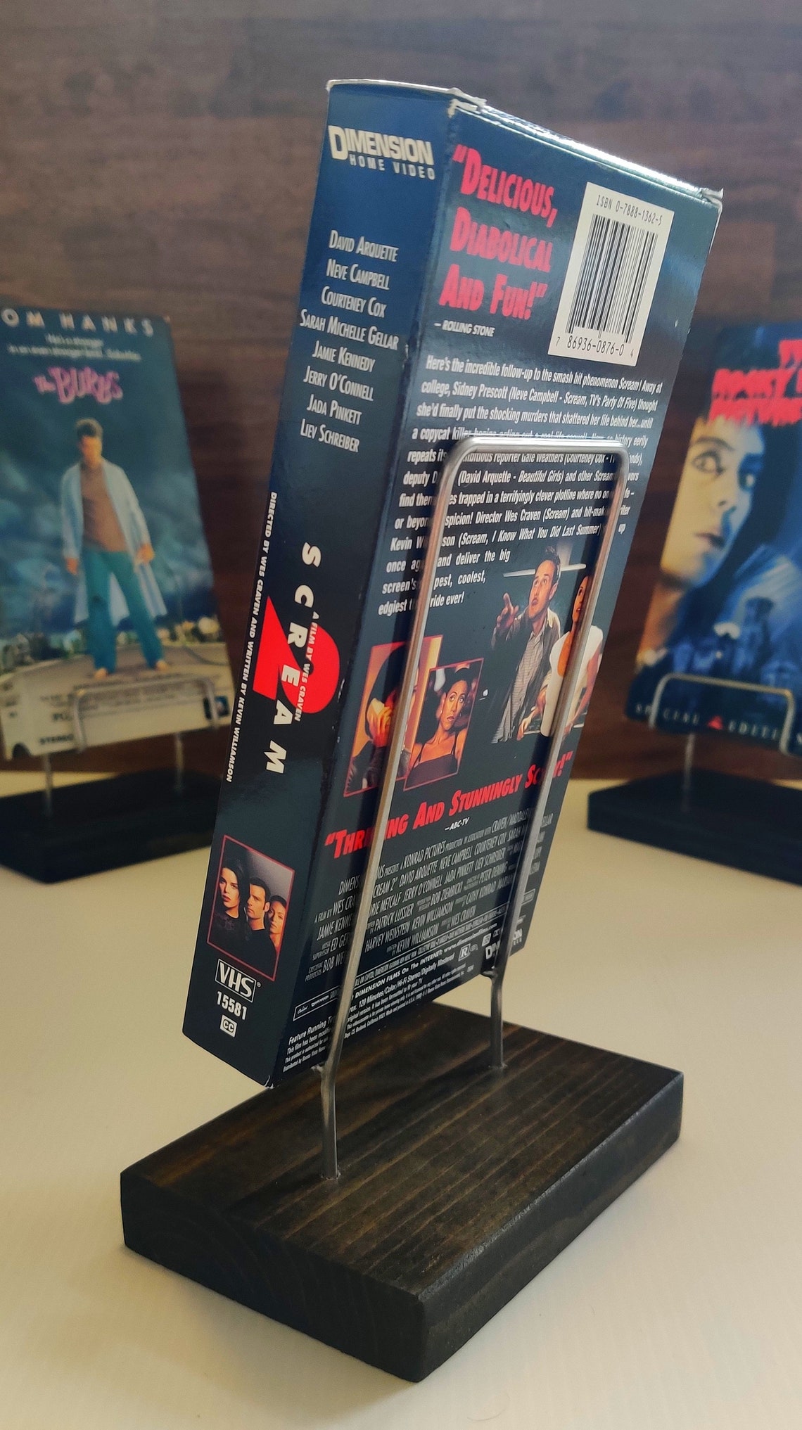 VHS Tape Movie Display Stand Holder for Your Rare Cult Classic Horror ...