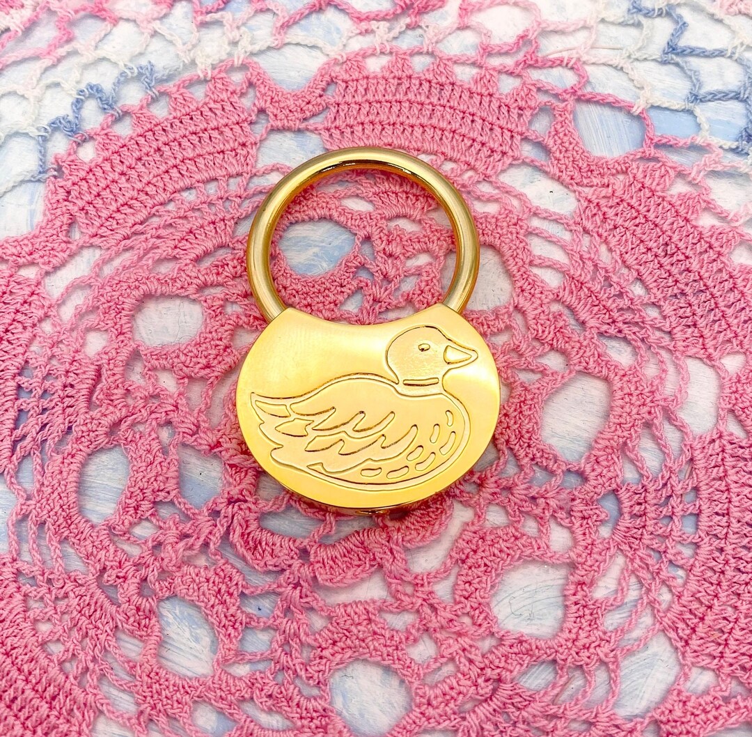 Vintage Avon Gifts Gold Duck Key Ring - Etsy