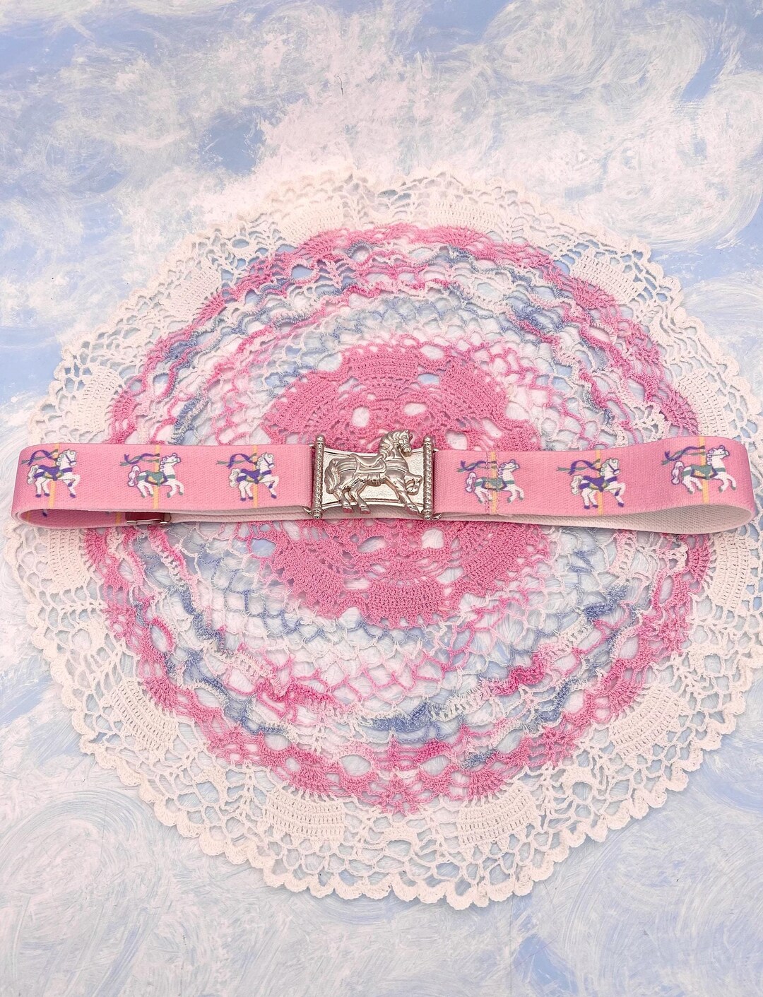 Merry Go Round Belt Vintage Avon Kids Carousel Belt - Etsy