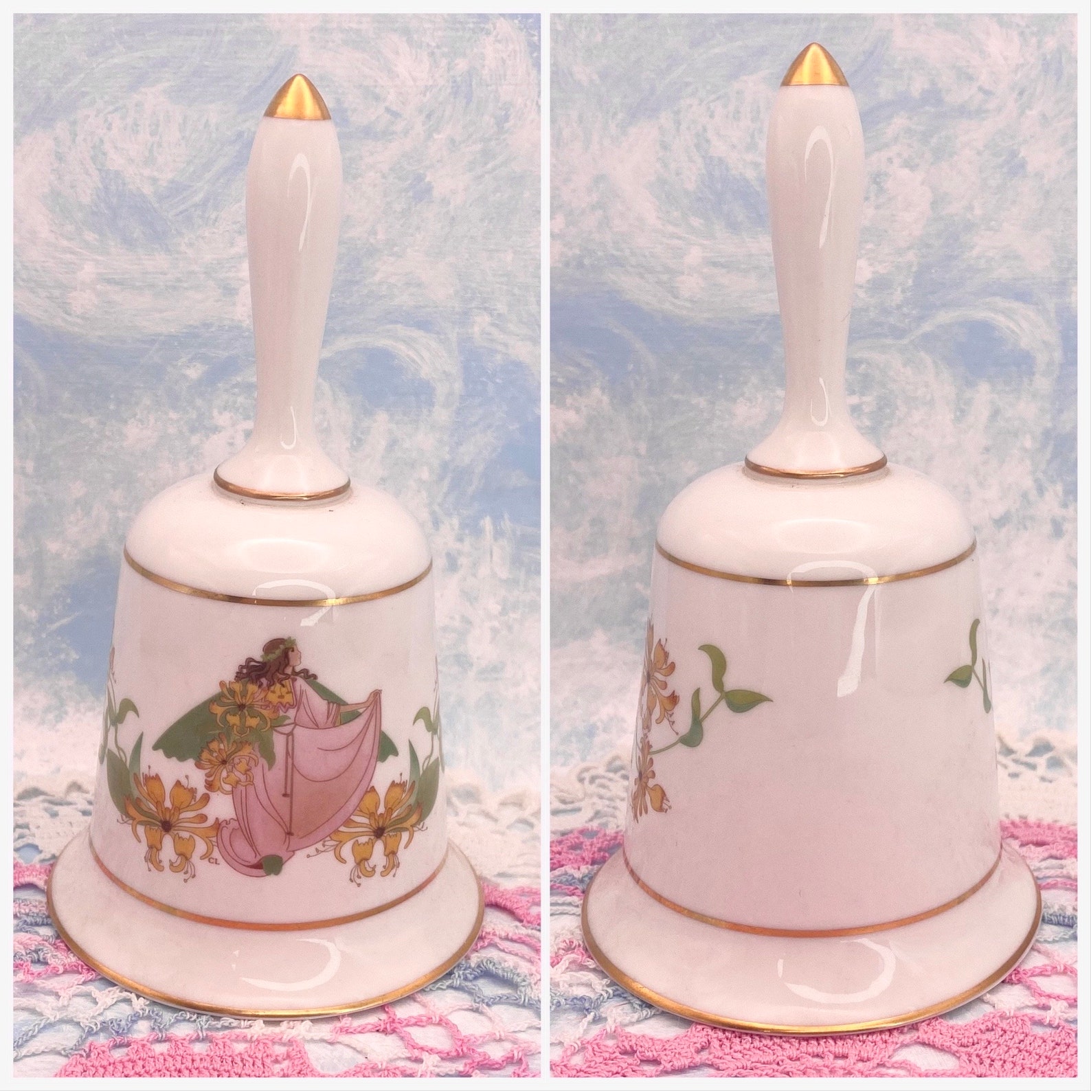 Porcelain Flower Fairy Bells Vintage 1979 Franklin Mint Collection - Etsy