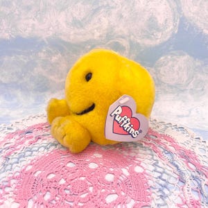 Puffkins happy Smiley Vintage Plush by Swibco - Etsy