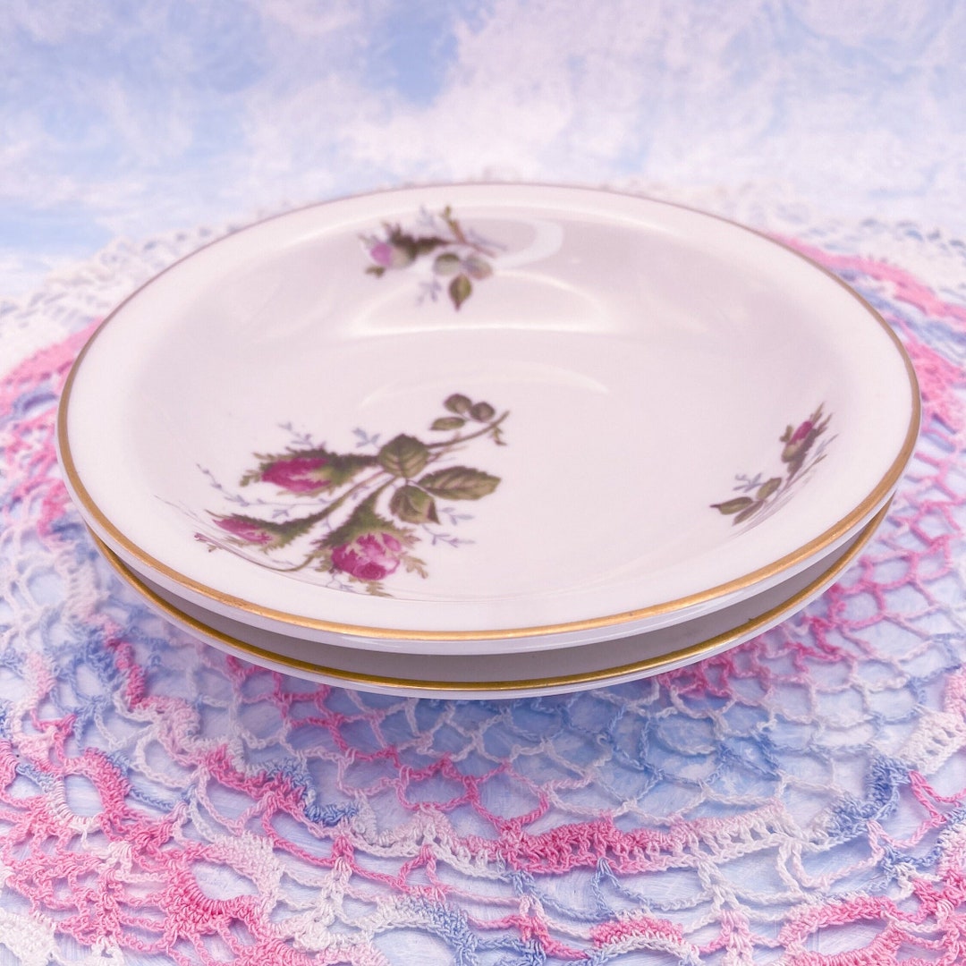 Rosenthal Germany Moss Rose With Gold Porcelain Dessert Plate Set of 2 ...