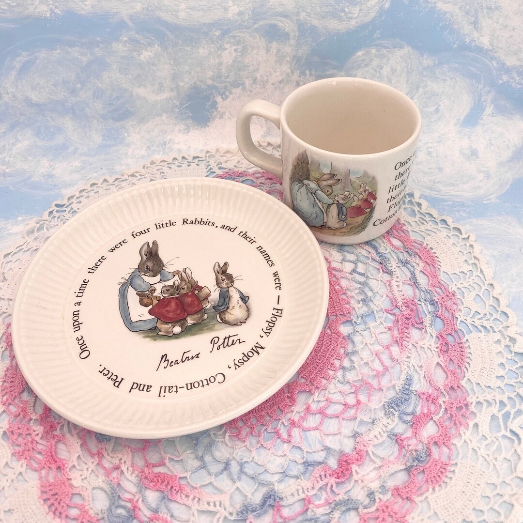 Wedgwood Vintage Peter Rabbit Cup & Saucer Set Beatrix Potter - Etsy