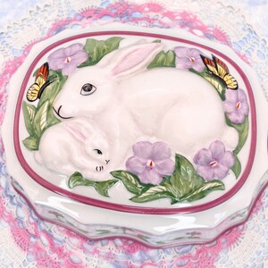 Le Cordon Bleu Bunny Rabbit Ceramic Jello Mold by Franklin Mint Vintage ...