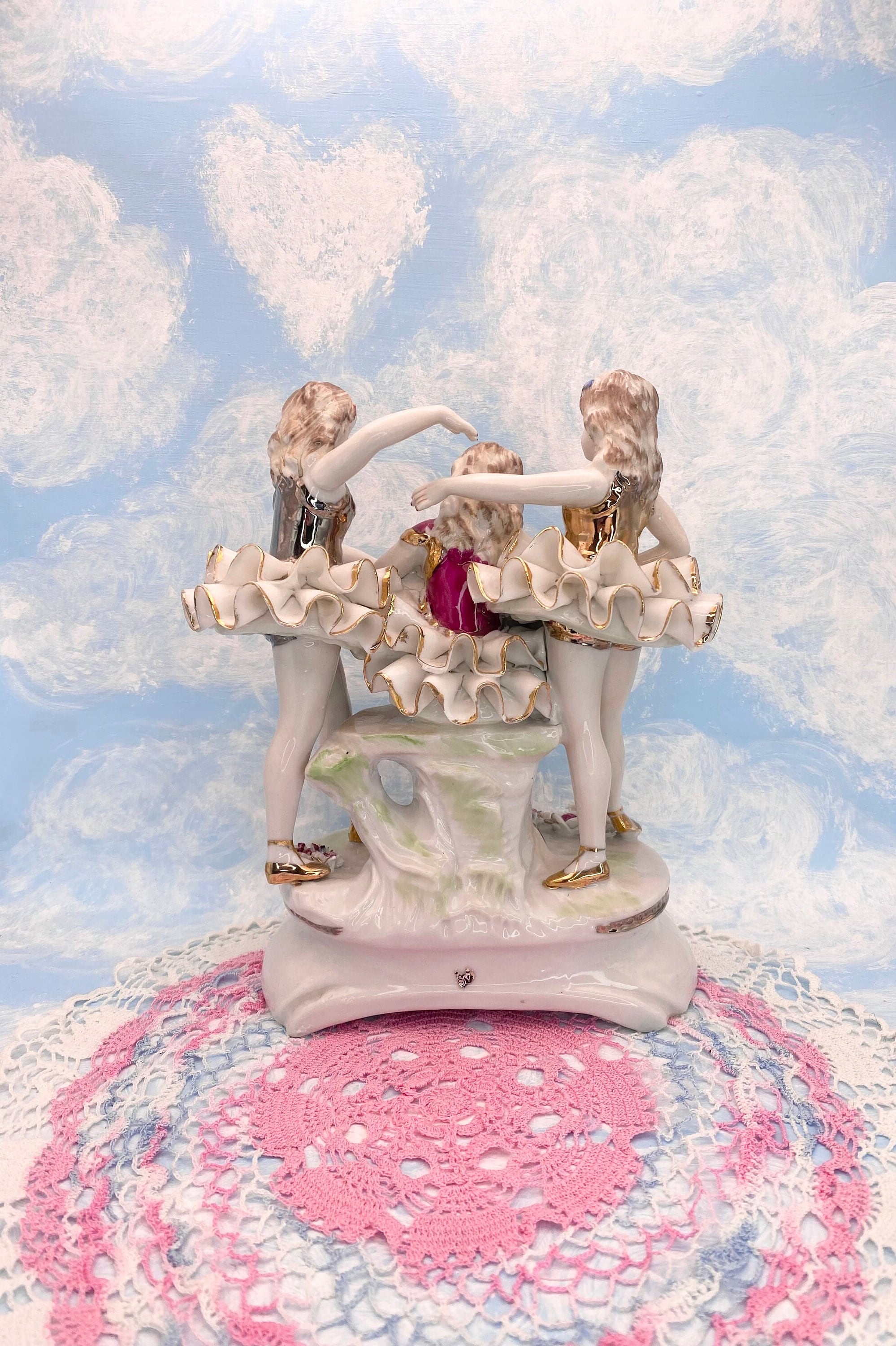 Bone China Lace Ballerina Figurine Vintage Meissen or Dresden Style - Etsy