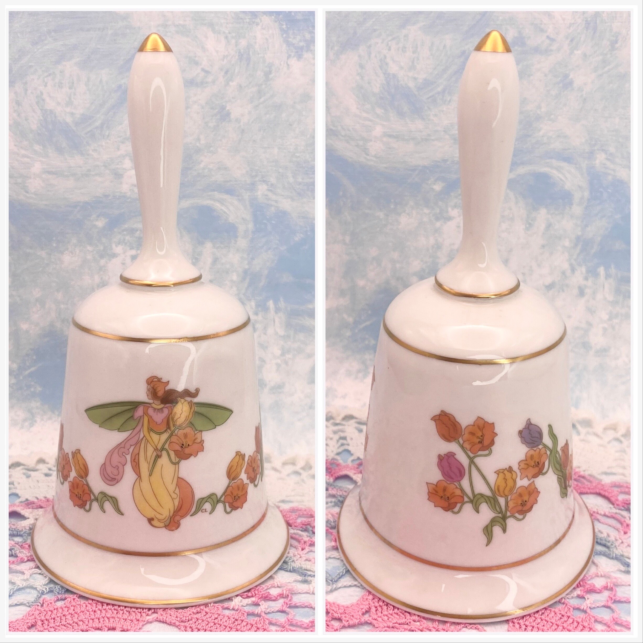 Porcelain Flower Fairy Bells Vintage 1979 Franklin Mint Collection - Etsy