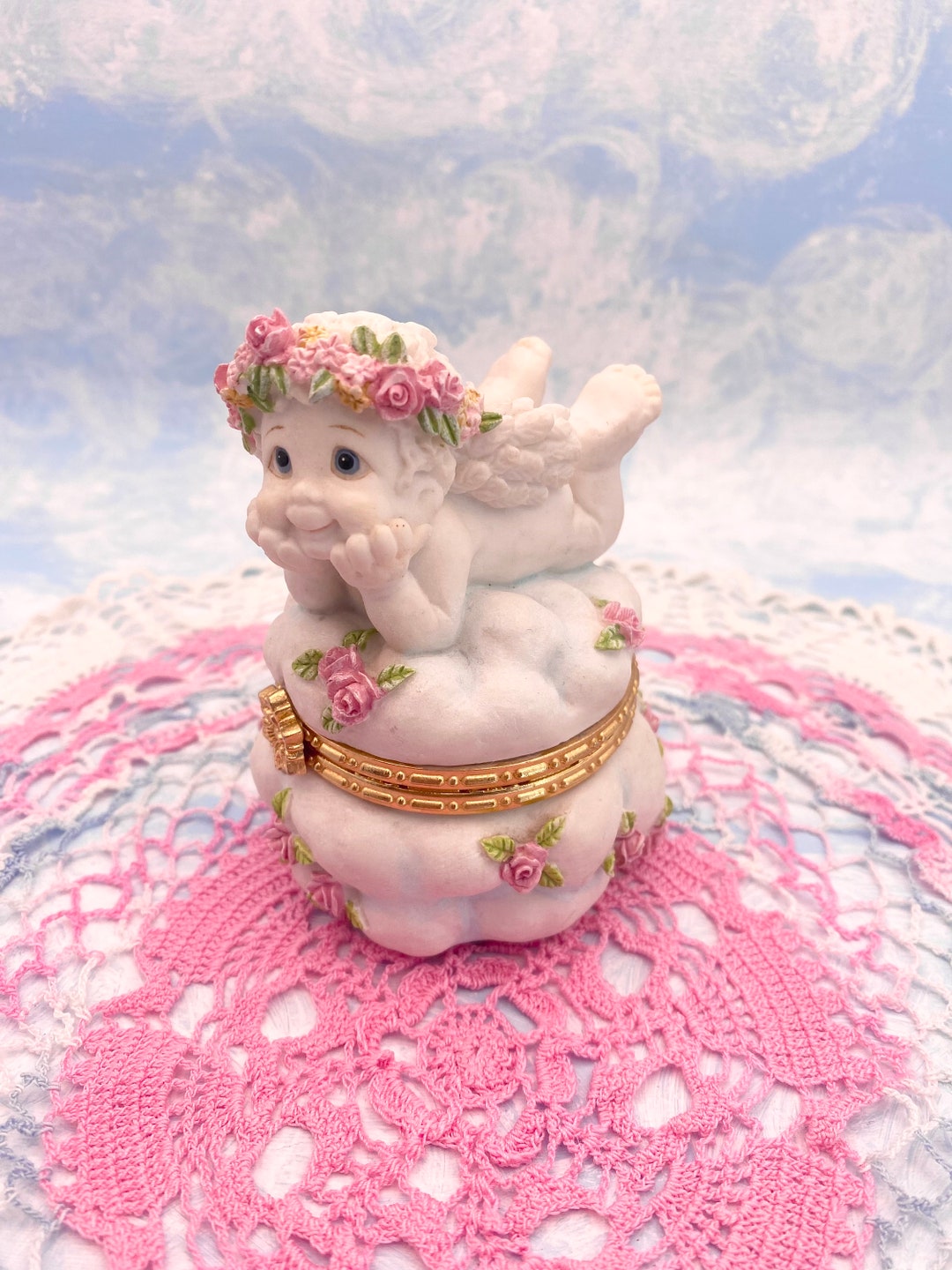 Dreamsicles Cherub Trinket Box - Etsy