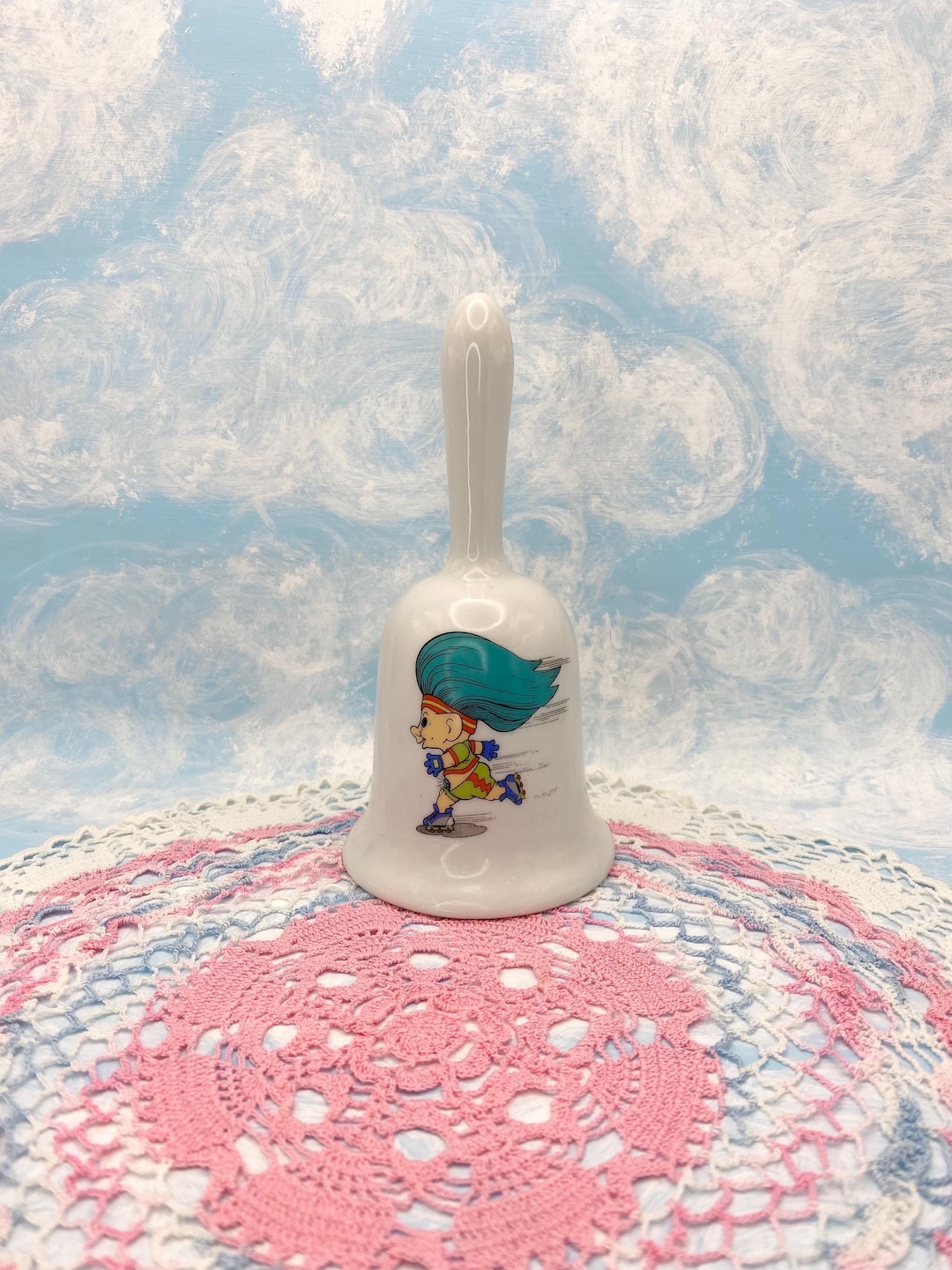 Treasure Troll Roller Blading Ceramic Bell Ace Novelty Co - Etsy