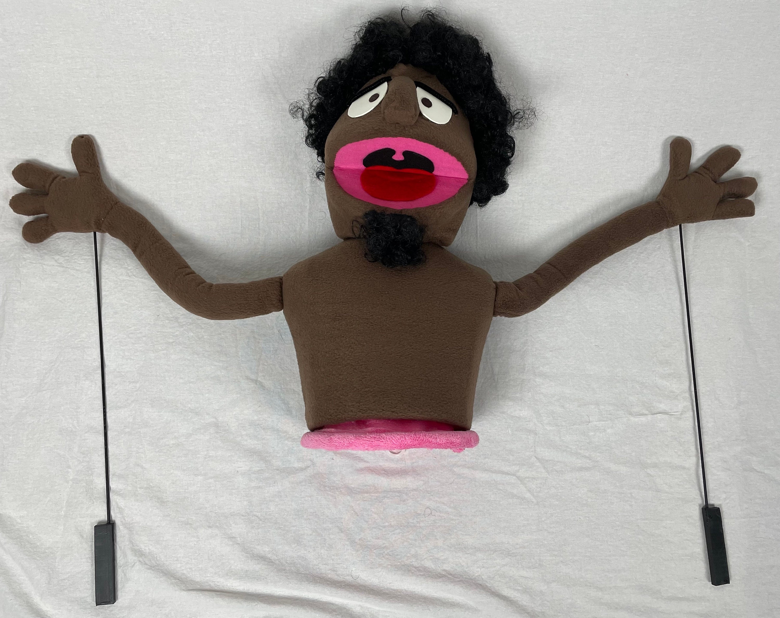 Black Guy With Afro and Hawaiian Shirt Puppet - Etsy