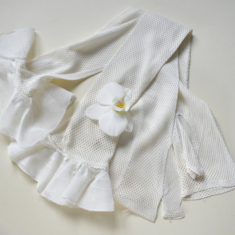 White Mesh Gloves - Etsy