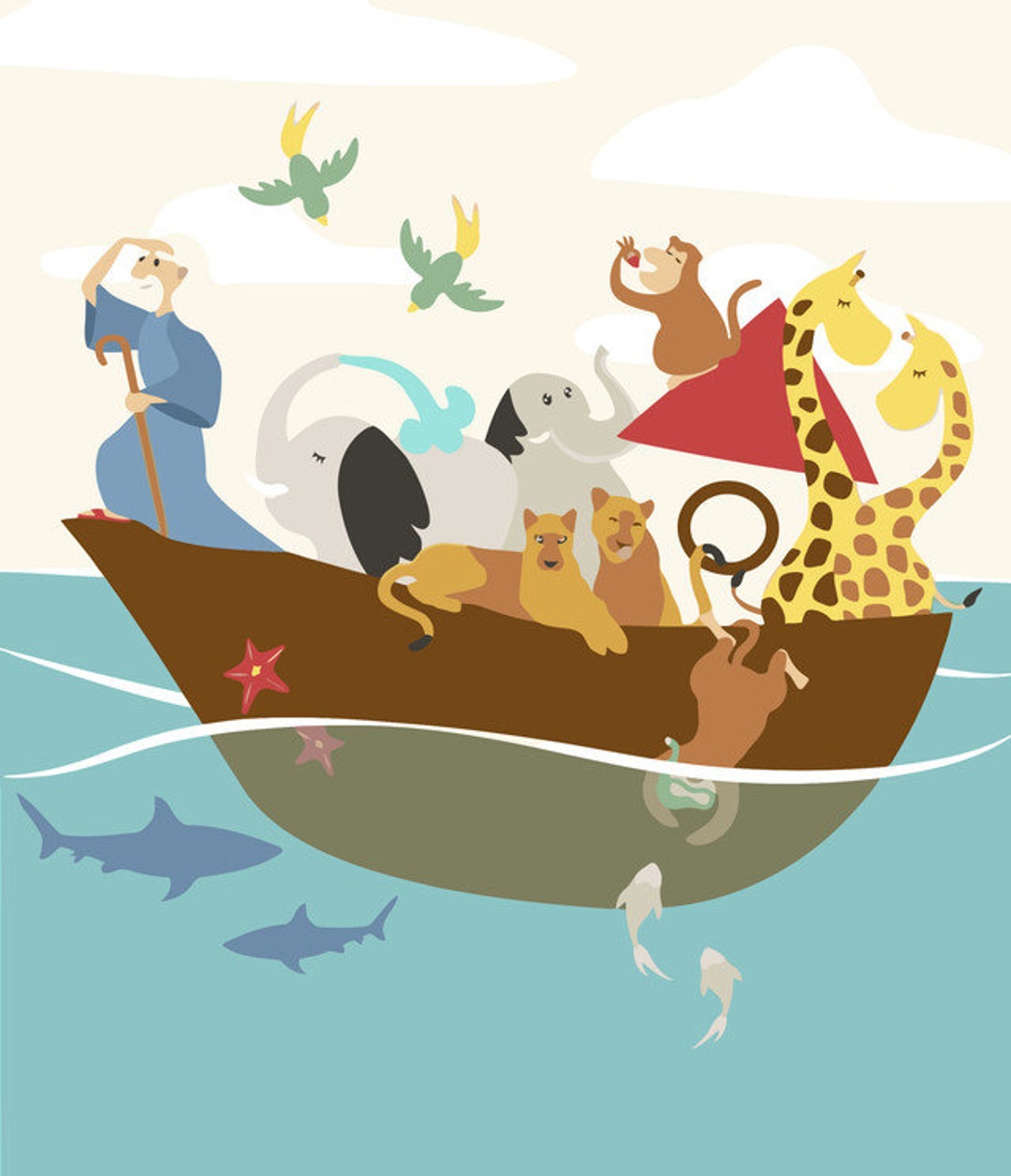 Noah's Ark Paint by Numbers Kit - Etsy