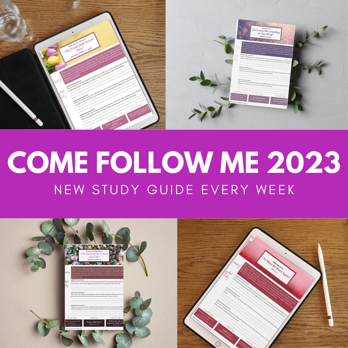 Come Follow Me 2023 LDS Study Guide | Printable | Digital Download ...