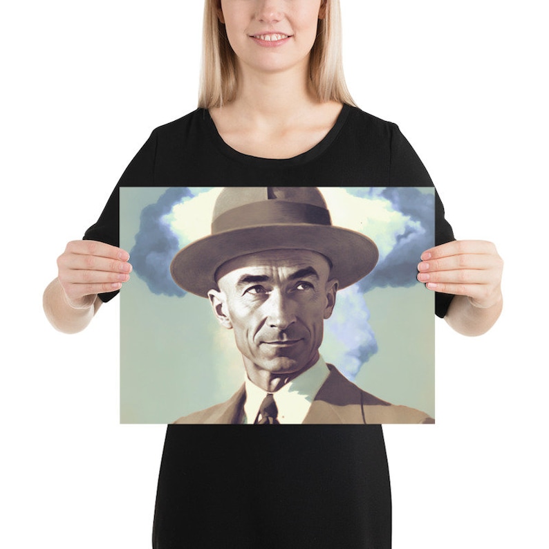 Oppenheimer Poster Robert J. Oppenheimer Illustration Artwork Drawing ...