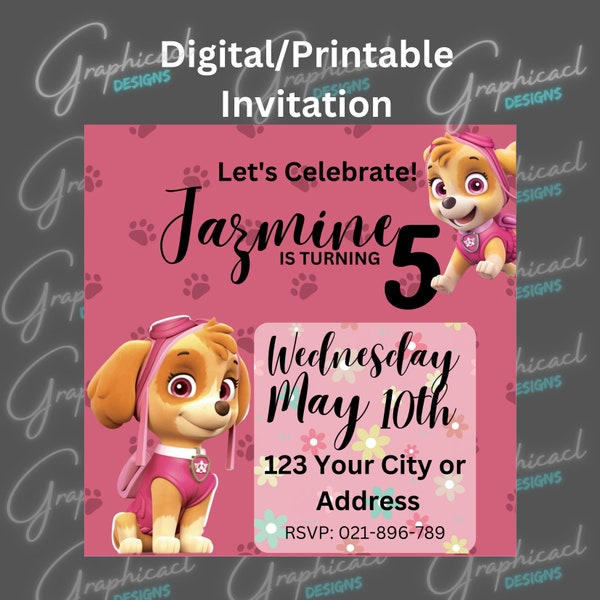 Skye Invitation - Etsy