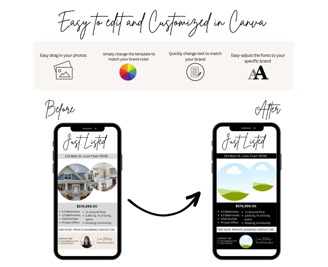 Textable Real Estate Marketing Templates Bundle Realtor Text CMA Update ...