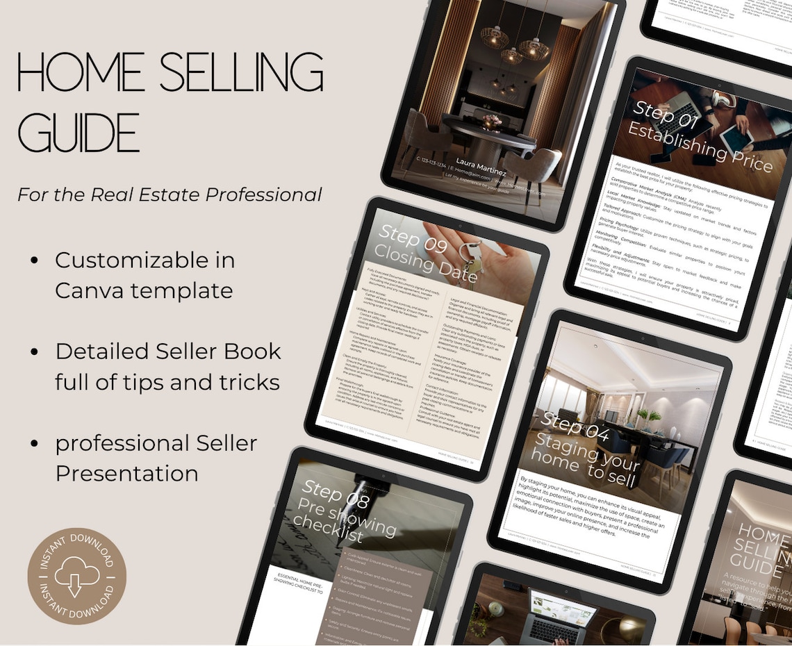 Seller Pre-listing Presentation, Real Estate Template, Real Estate ...