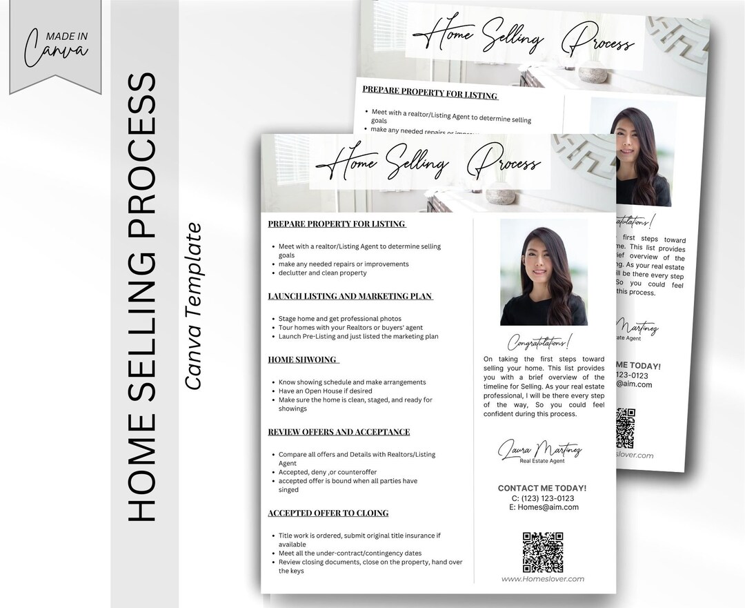 Home Seller Roadmap Guide Realtor Marketing Tool Real Estate Flyers and ...