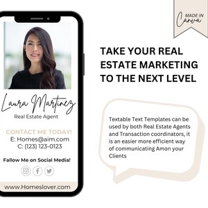 Textable Real Estate Marketing Templates Bundle Realtor Text CMA Update ...