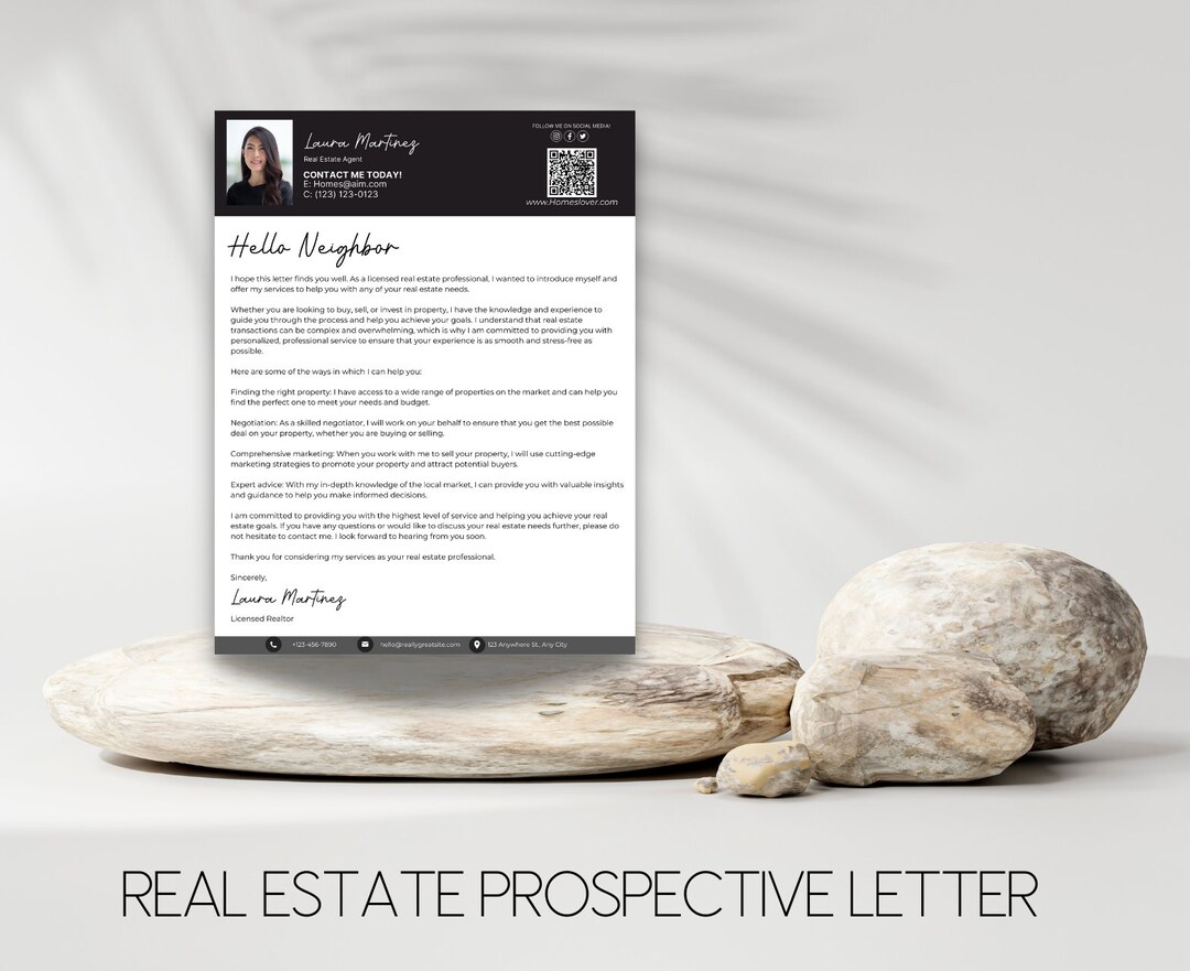 Realtor Clients Introduction Letter for Real Estate Prospective ...