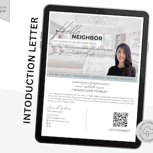 Real Estate Introduction Flyer Marketing Canva Template Raeltor ...