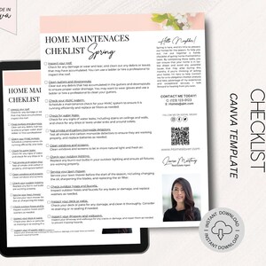 Spring Home Maintenance Checklist for Real Estate Agents Canva ...