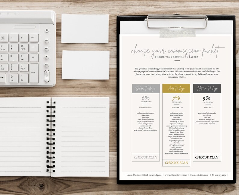 Listing Presentation, Real Estate Commission Sheets, Commission Sheet ...