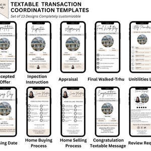 Textable Real Estate Marketing Templates Bundle Realtor Text CMA Update ...