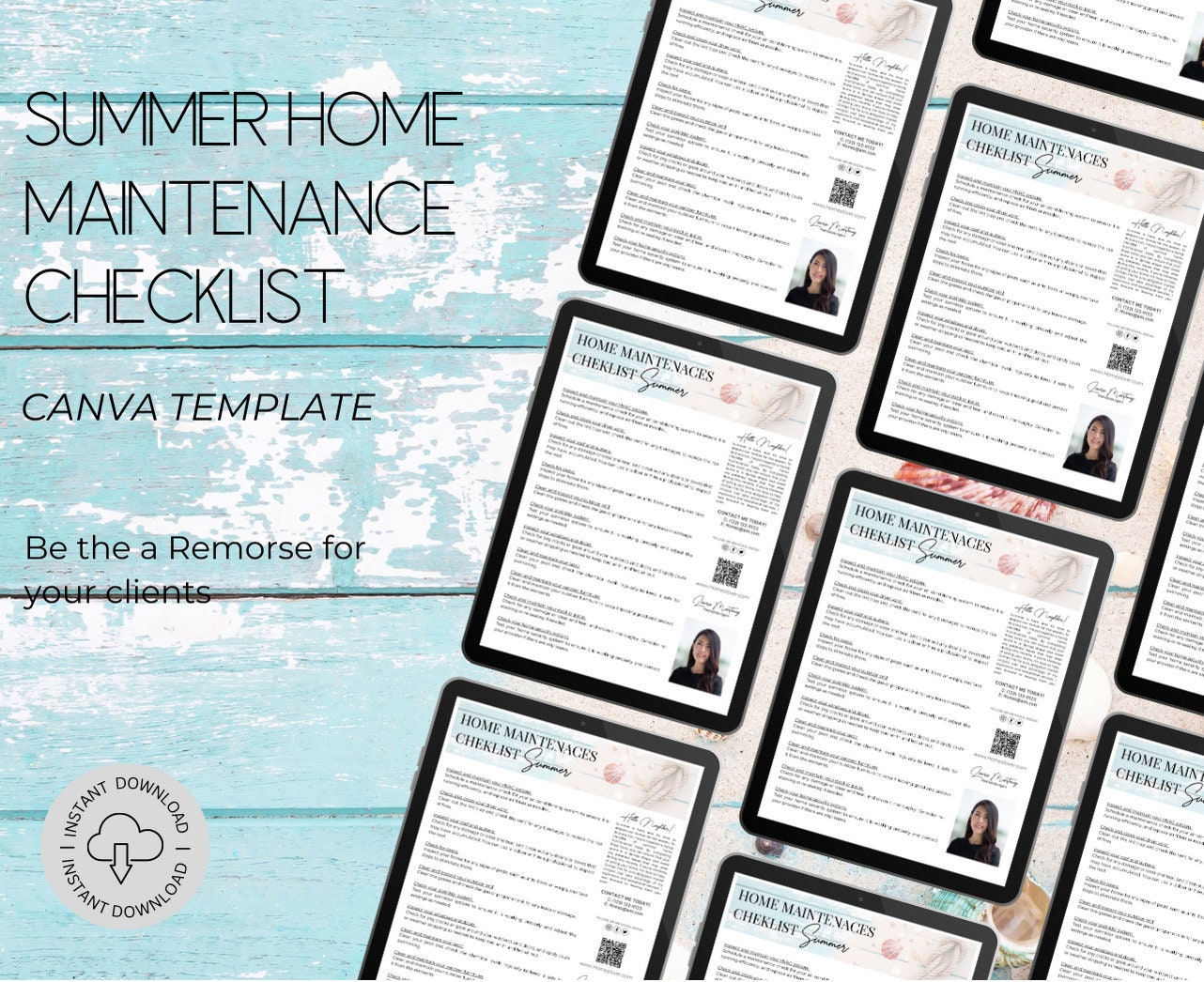 Summer Home Maintenances Checklist for Realtor Marketing Companying ...