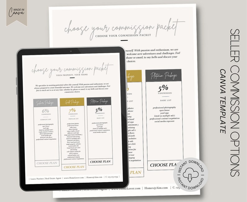 Listing Presentation, Real Estate Commission Sheets, Commission Sheet ...