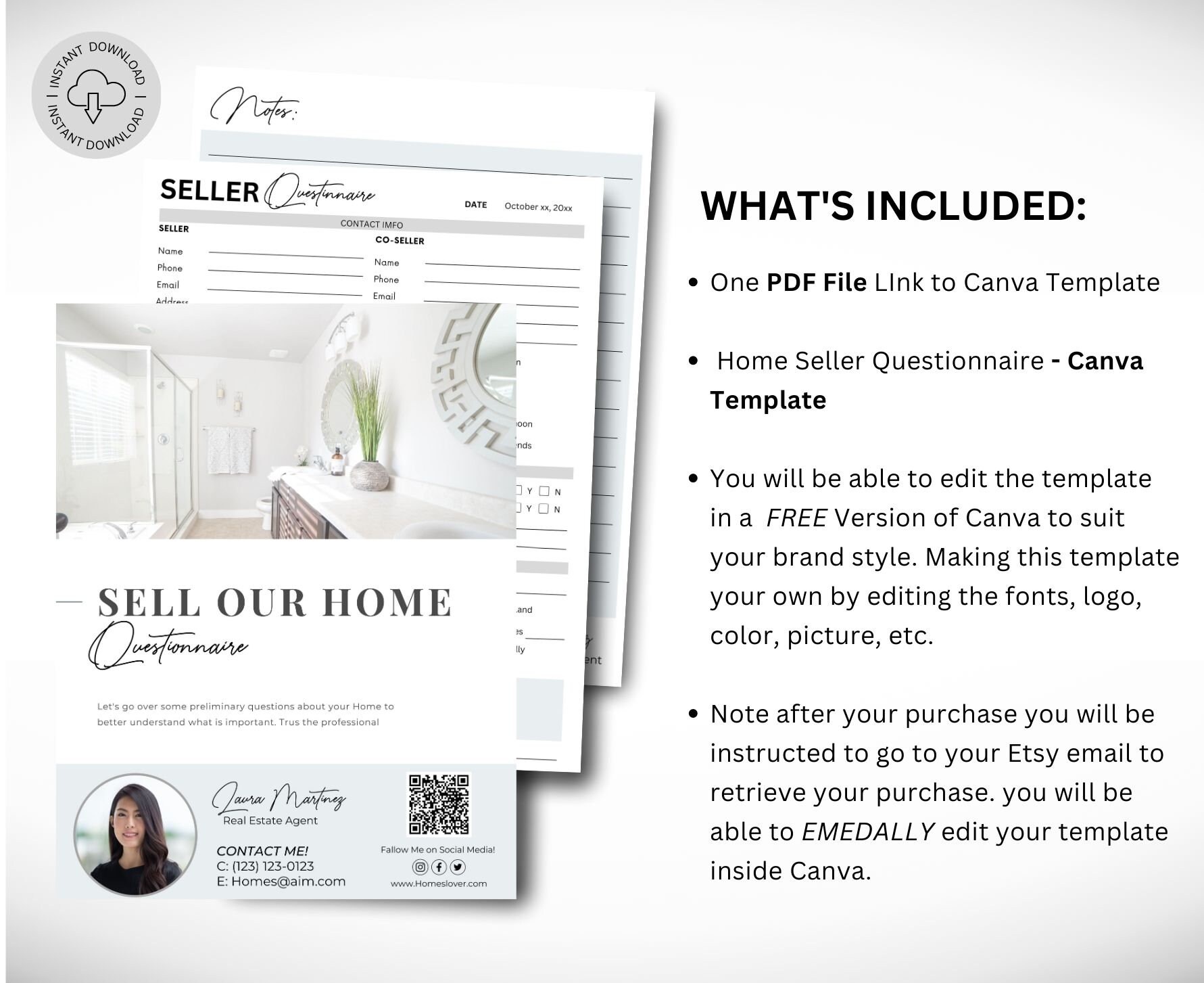 Listing Real Estate Agent Seller Questionnaire Consultation ...