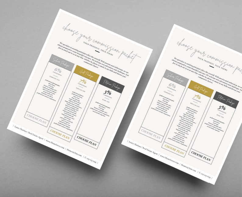 Listing Presentation, Real Estate Commission Sheets, Commission Sheet ...