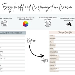 Real Estate Transaction Cover Sheet Transaction Coordinator Information ...